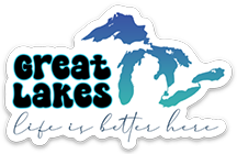 Great Lakes Life is Better Here | Decal – Coyer Candle Co.